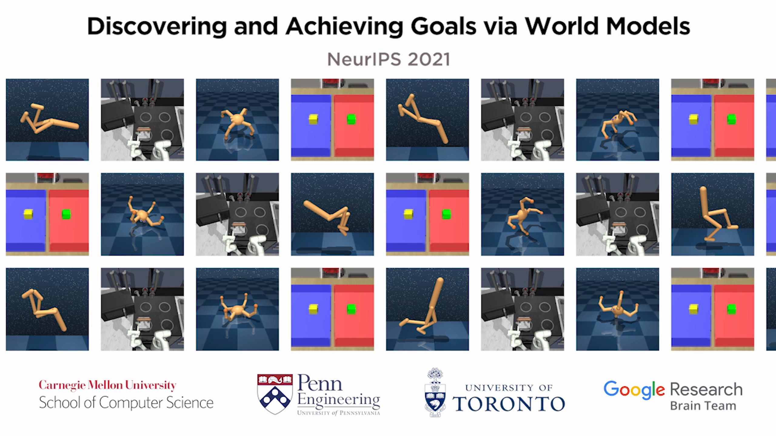 Discovering and Achieving Goals with World Models